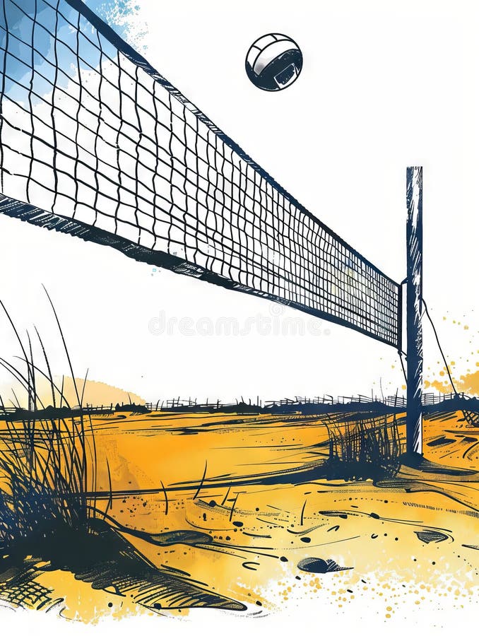 Volleyball Background Graphics Template Stock Illustration ...