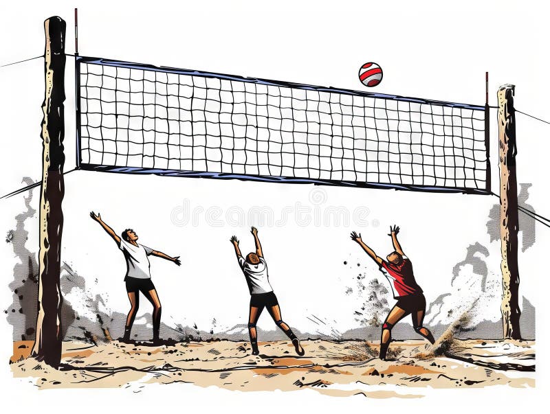Volleyball Background Graphics Template Stock Illustration ...
