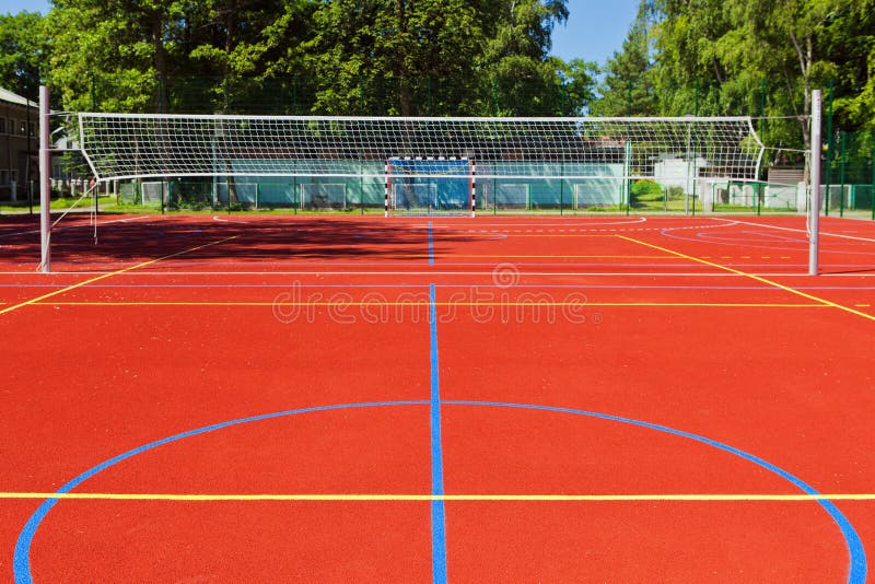 Volleyball, The area for outdoor