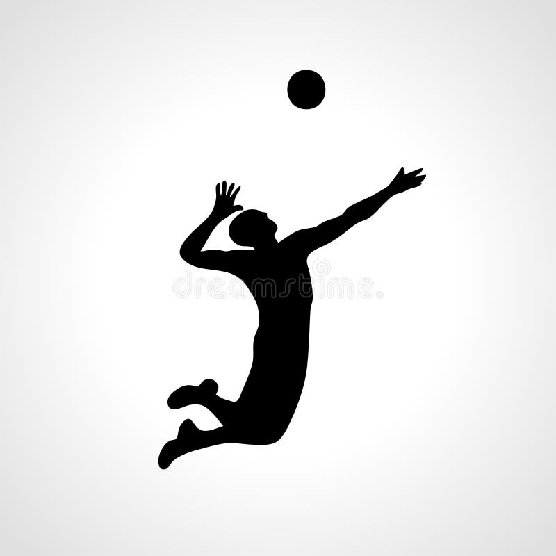 Volleyball Player Outline