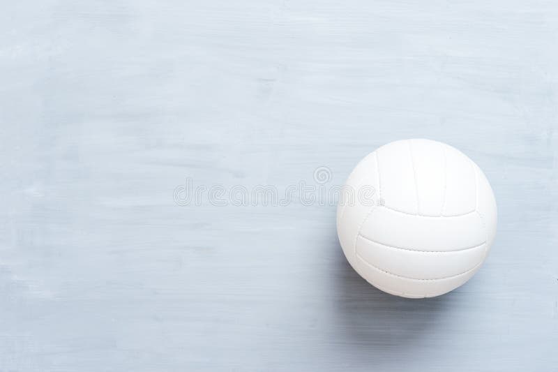 Volleyball Ball on Grey Wooden Surface Stock Photo - Image of attack ...