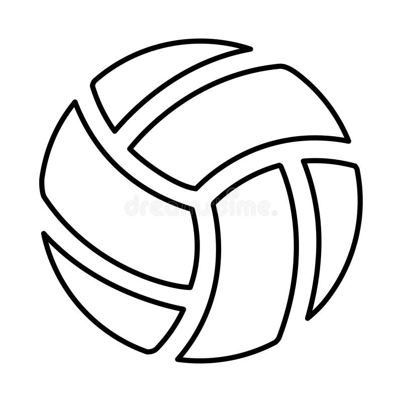 Volleyball ball icon stock vector. Illustration of equipment - 256359933