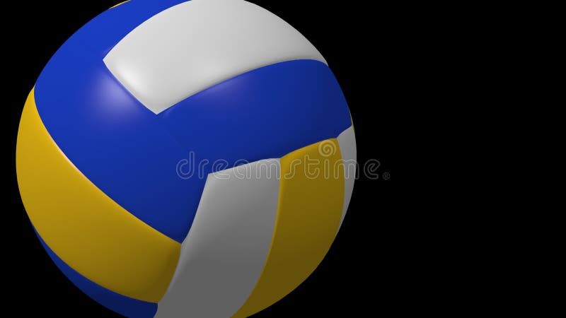 3D Volleyball Ball Transitions Animation. Alpha Channel. Drag and Drop ...