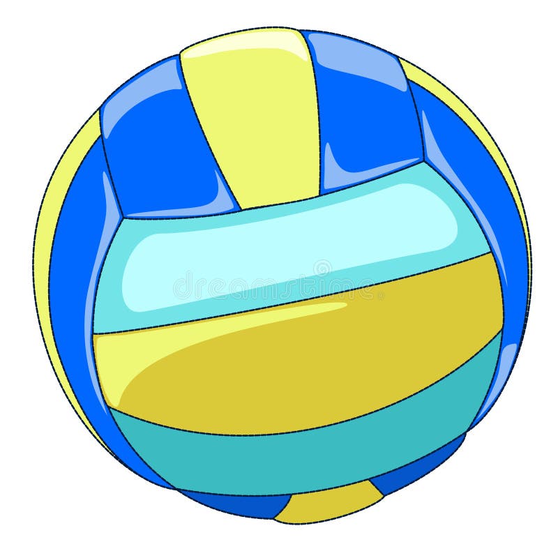 Volleyball ball vector art stock illustration. Illustration of vector ...