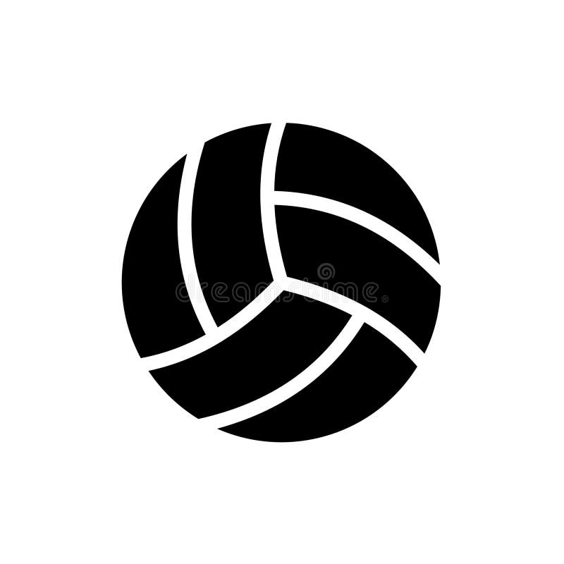 Volleyball Ball - Vector Icon Stock Vector - Illustration of isolated ...