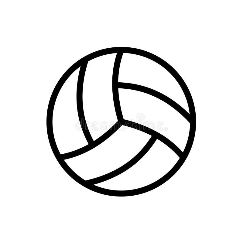 Volleyball Ball - Vector Icon Stock Vector - Illustration of ball ...
