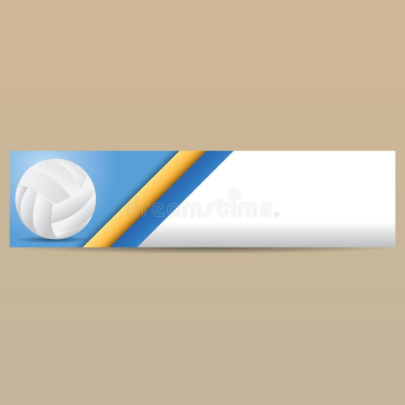 Volleyball Banner. Vector Illustration Decorative Design Stock Vector ...