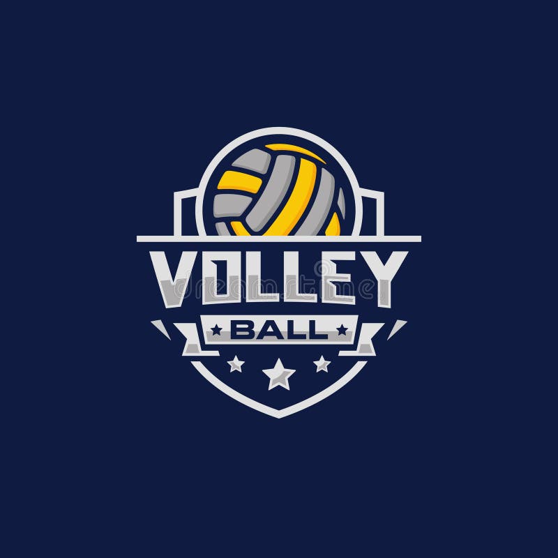 Volleyball team logo stock vector. Illustration of ball - 269045438
