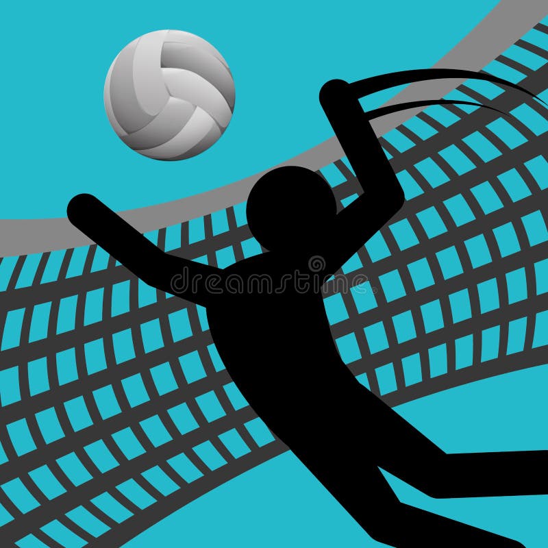 Volleyball design stock vector. Illustration of active - 59988120