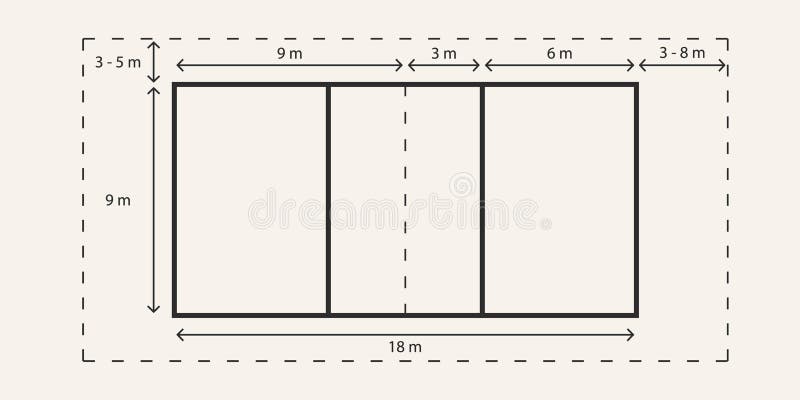 Outline Volleyball Field Stock Illustrations – 605 Outline Volleyball ...