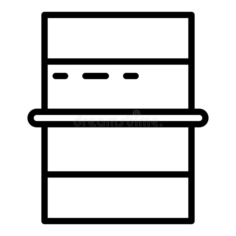 Volleyball Field Isolated on White Background Stock Vector ...