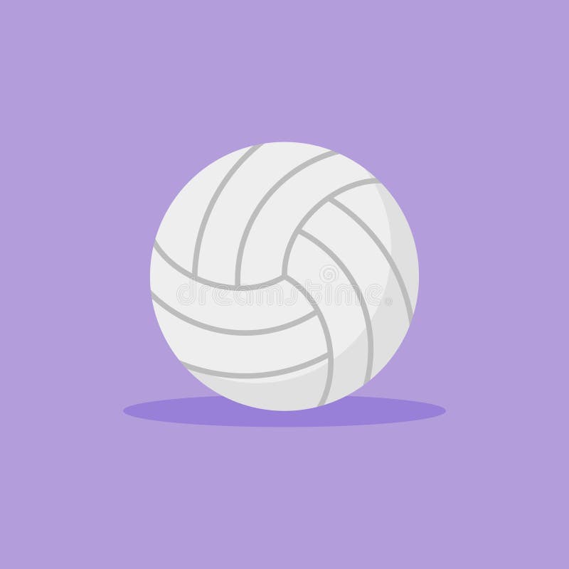 Volleyball Flat Style Icon. Ball Vector Illustration. Stock Vector ...