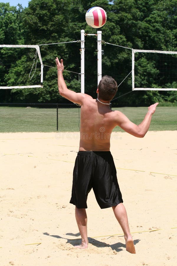 Volleyball Game stock photo. Image of outdoors, male, chest - 2598330