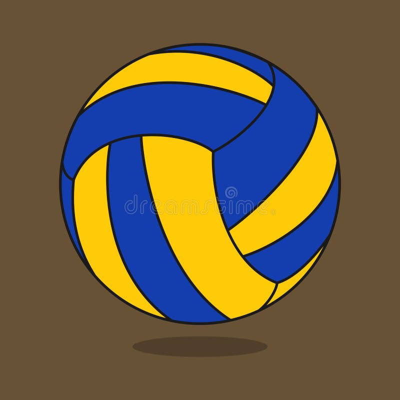 Yellow Volleyball Emblem Stock Illustrations – 165 Yellow Volleyball ...