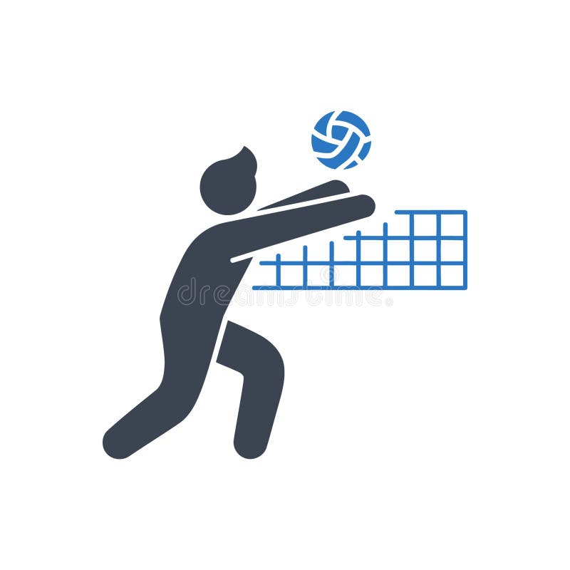 Volleyball Icon stock vector. Illustration of movement - 374474031