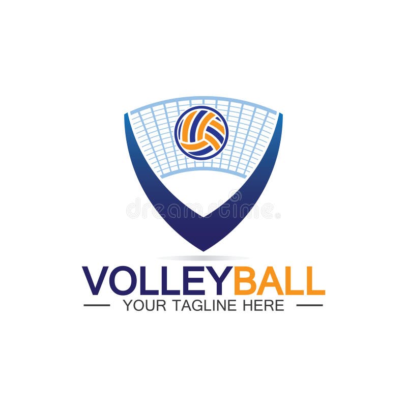 Volleyball Logo Icon Design Vector Template, Modern Design, Isolated on ...