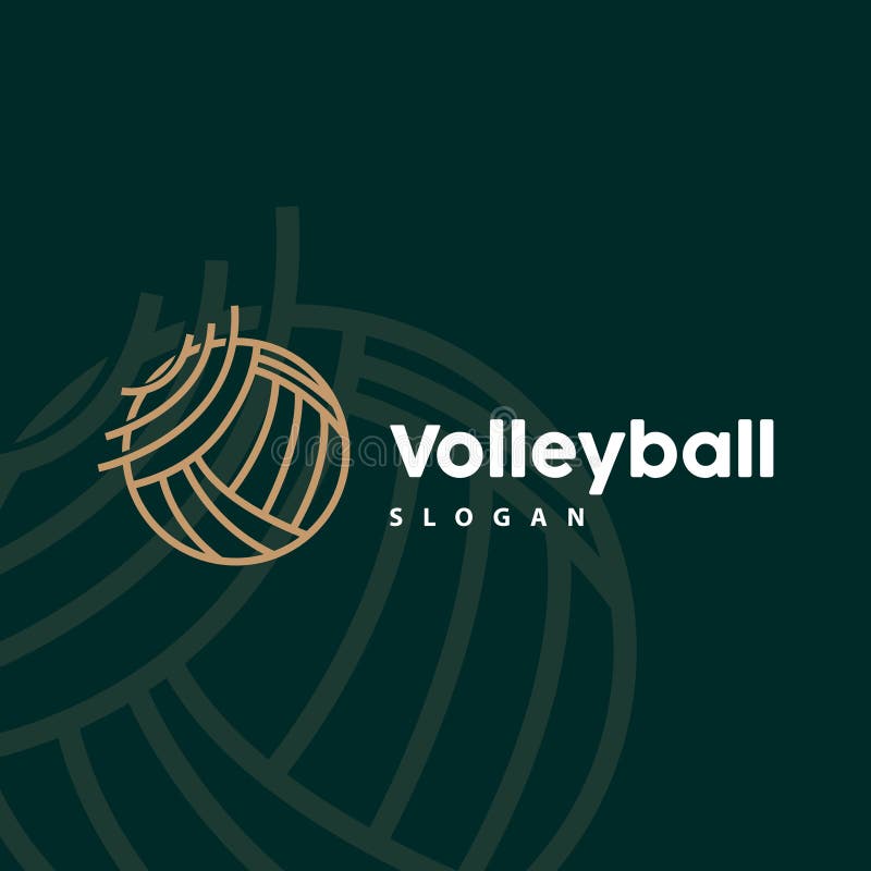 Volleyball Logo, Sport Simple Design, World Sports Tournament Vector ...