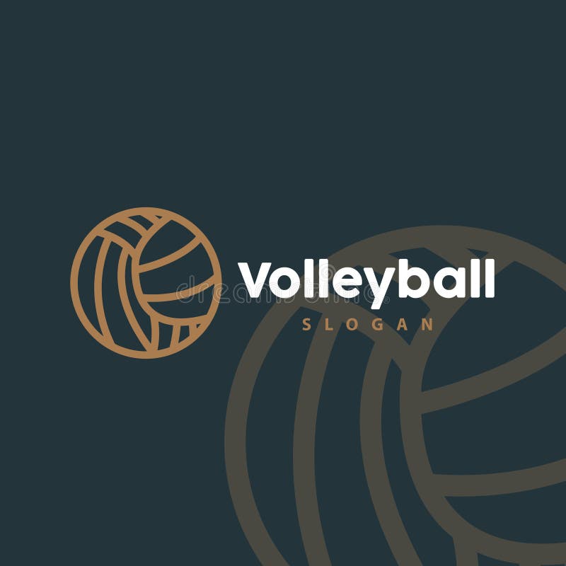 Volleyball Logo, Sport Simple Design, World Sports Tournament Vector ...