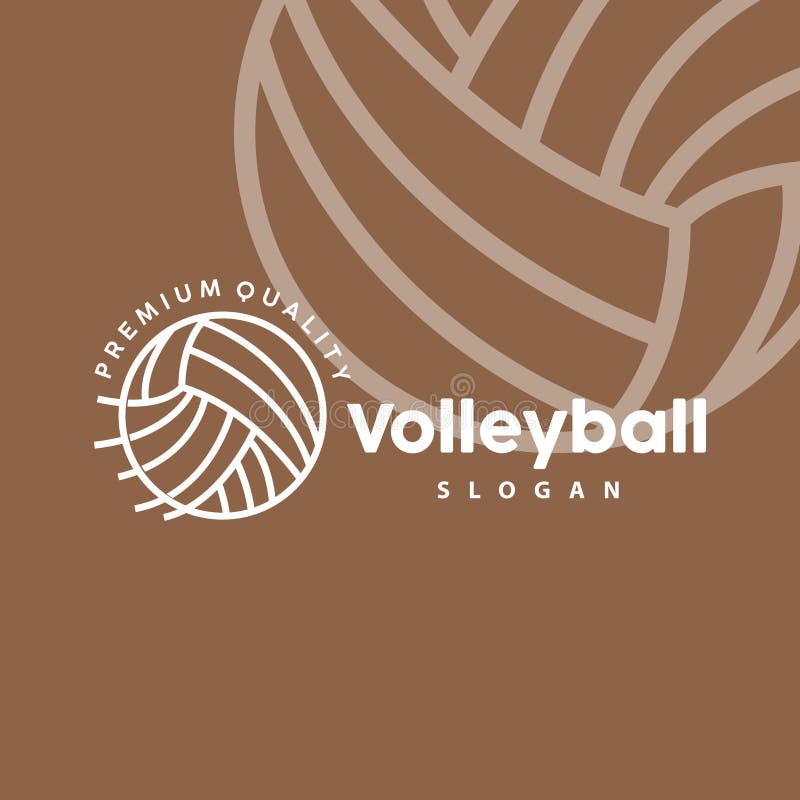 Volleyball Logo, Sport Simple Design, World Sports Tournament Vector ...