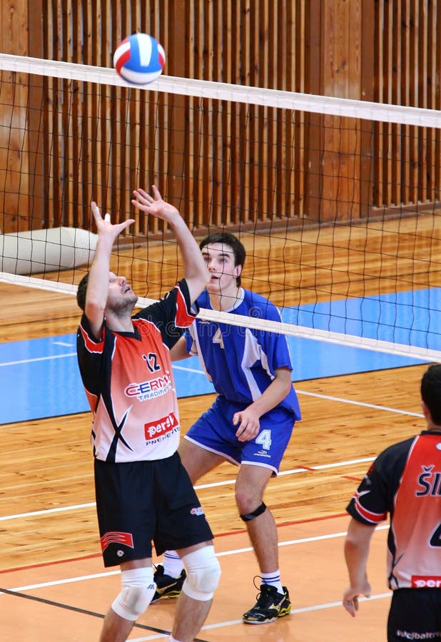 VOLLEYBALL MATCH editorial stock image. Image of zdar - 12248834