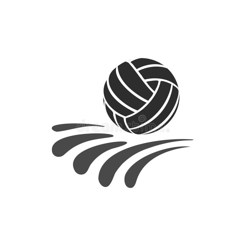 Volleyball Motion Path Silhouette Vector Stock Illustration ...