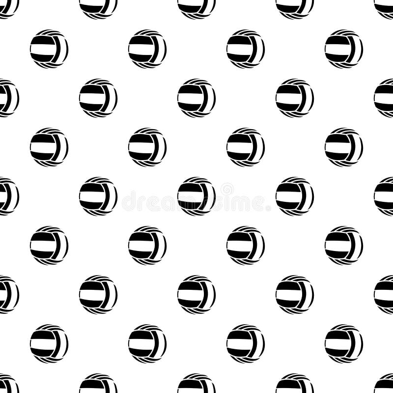 Volleyball Pattern Vector Seamless Stock Vector - Illustration of ...