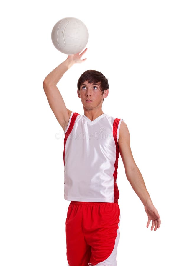 Volleyball Player stock image. Image of white, serving - 16933383