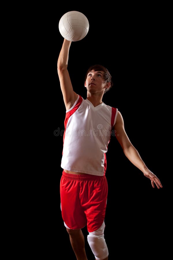 Volleyball Player stock image. Image of shorts, shot - 16978783
