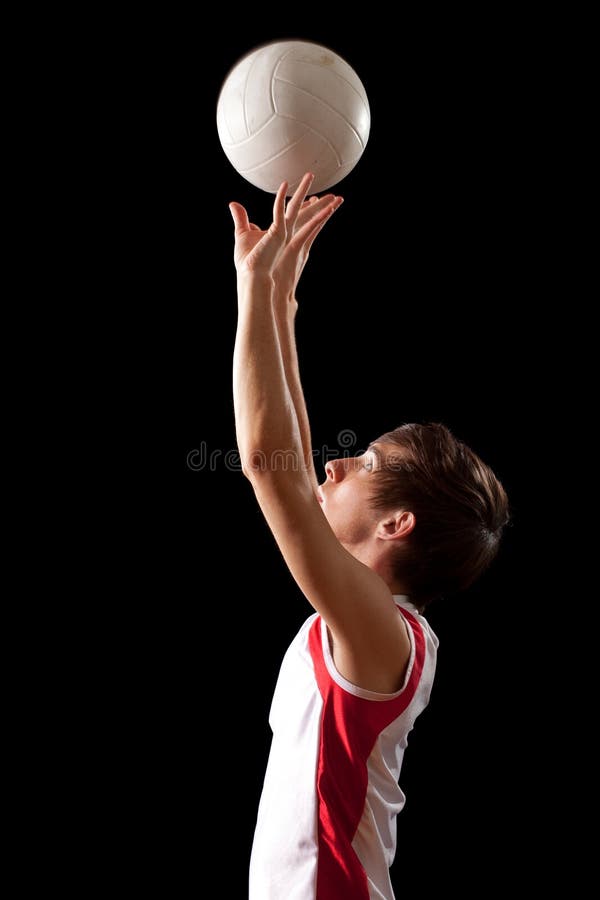 Volleyball Player stock image. Image of male, studio - 16978789