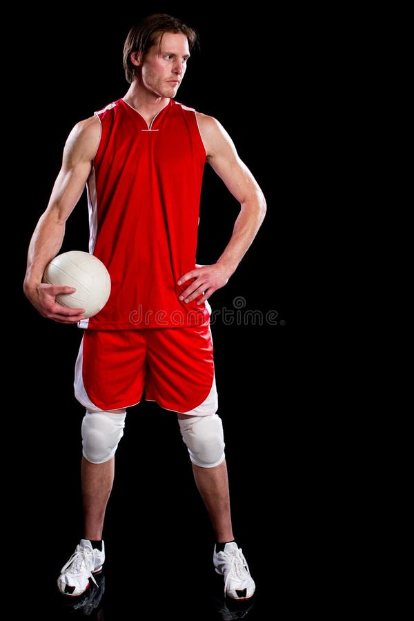 Volleyball Player stock photo. Image of player, studio - 66011022