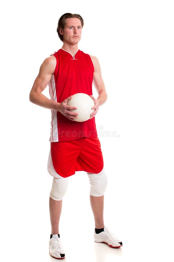 Volleyball Player stock image. Image of male, studio - 16933385