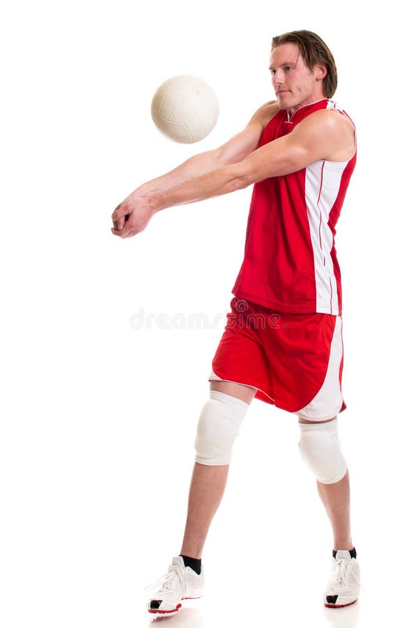 Volleyball Player stock image. Image of male, studio - 16933385