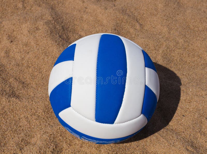 Volleyball on the sand stock photo. Image of closeup - 32040566