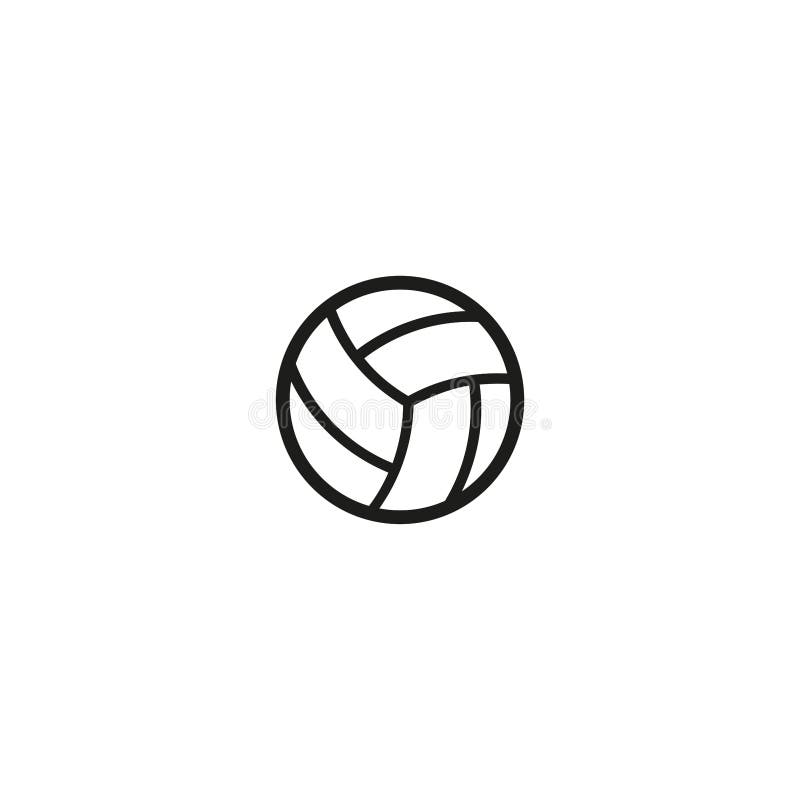 Volleyball-Symbol Sportsymbol Vektor Abbildung - Illustration von ...