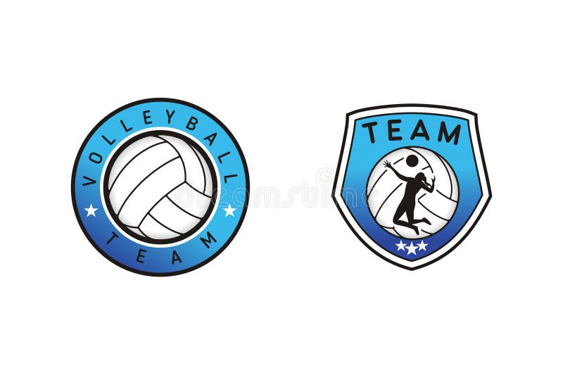 Volleyball Team Logo Design Stock Vector - Illustration of beauty, logo ...