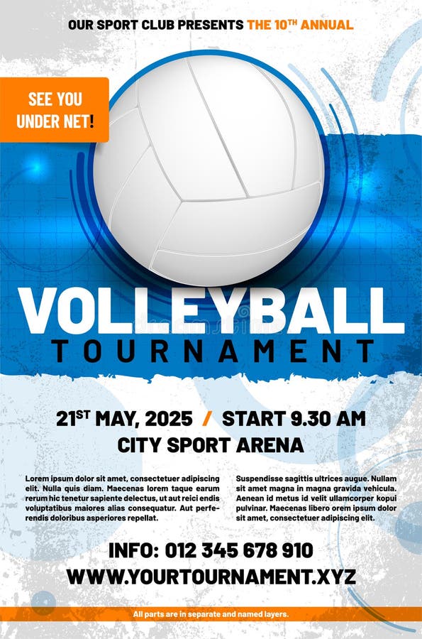 Volleyball Tournament Poster Basketball/Volleyball Tournament Poster