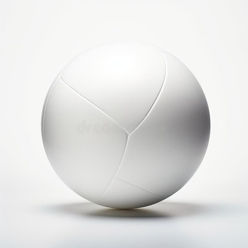 Volleyball on a White Background with Subtle Gradient Effect Stock ...