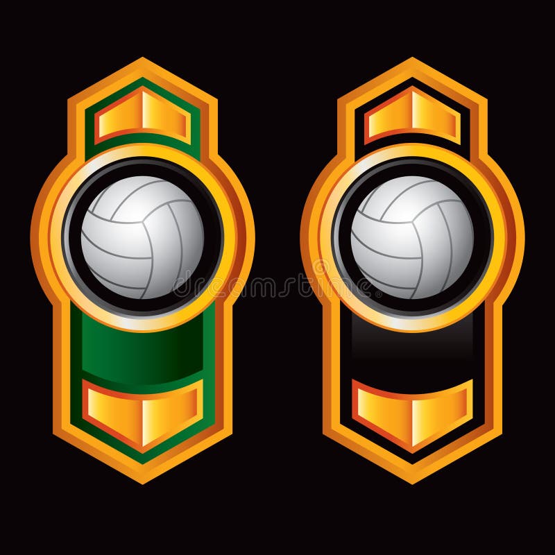 Volleyballs on Vertical Orange Arrows Stock Vector - Illustration of ...