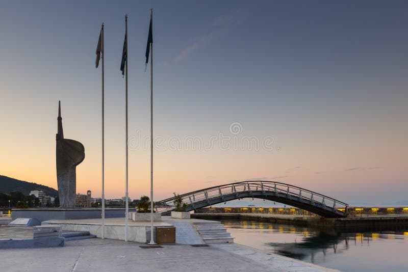 Volos city. editorial photo. Image of volos, twilight - 96551806