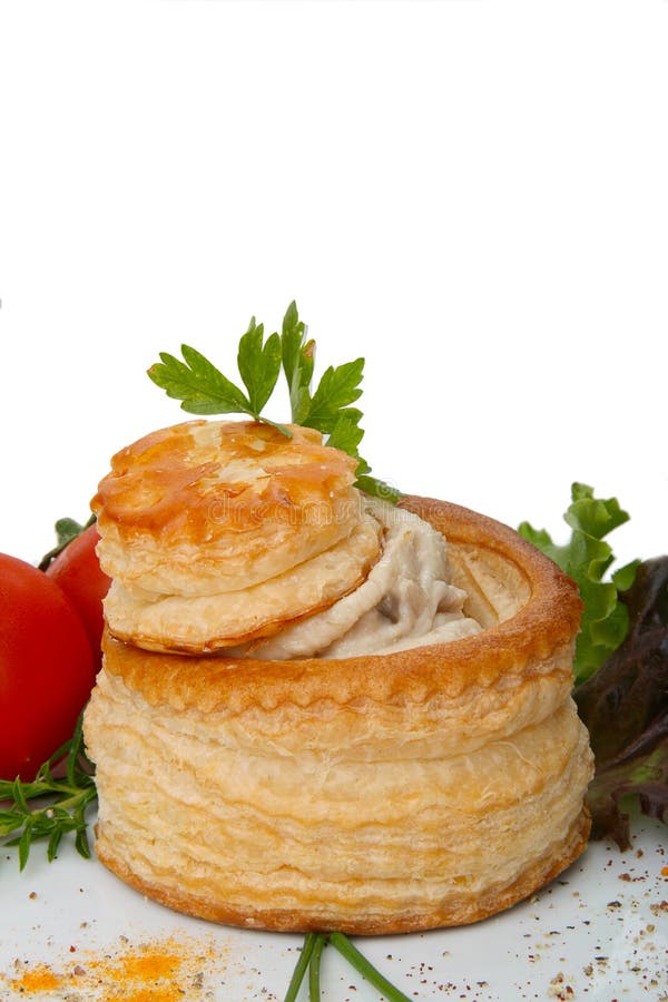 Volován foto de archivo. Imagen de aislado, francés, fondo - 14637516