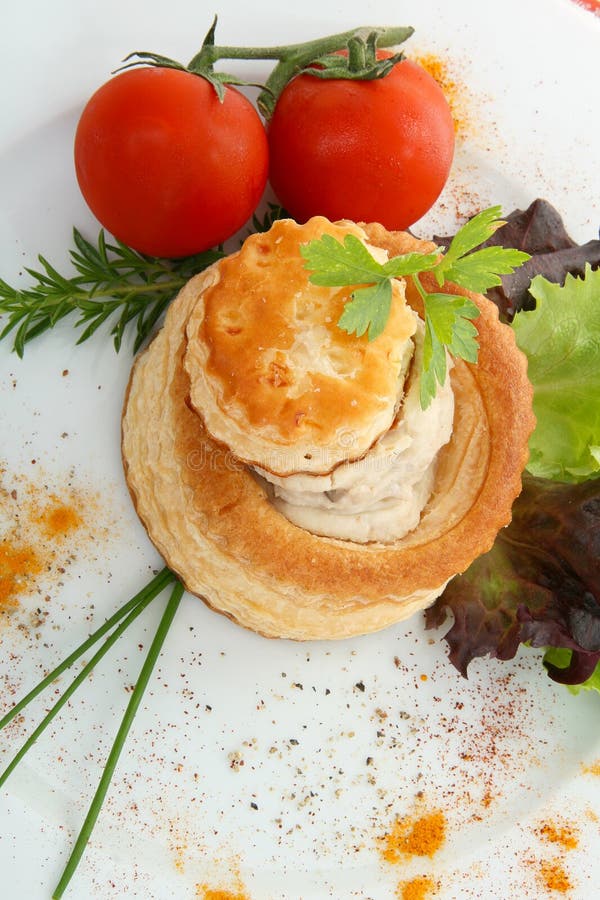 Placa del volován foto de archivo. Imagen de rellenado - 22329576