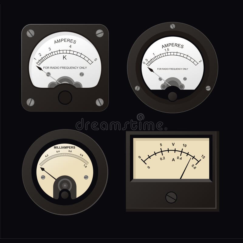 Vector retro car gauges stock vector. Illustration of item - 20444566