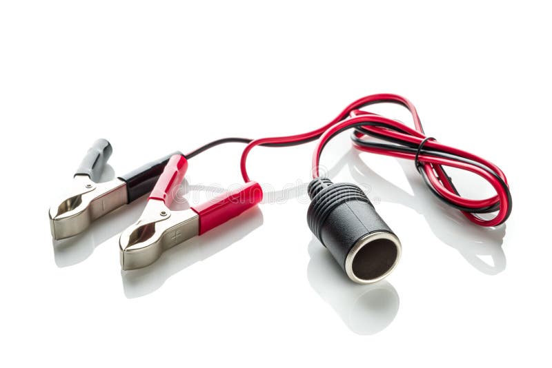 12 Volt Battery Terminal Clip-on Cigar Cigarette Lighter Power Socket ...