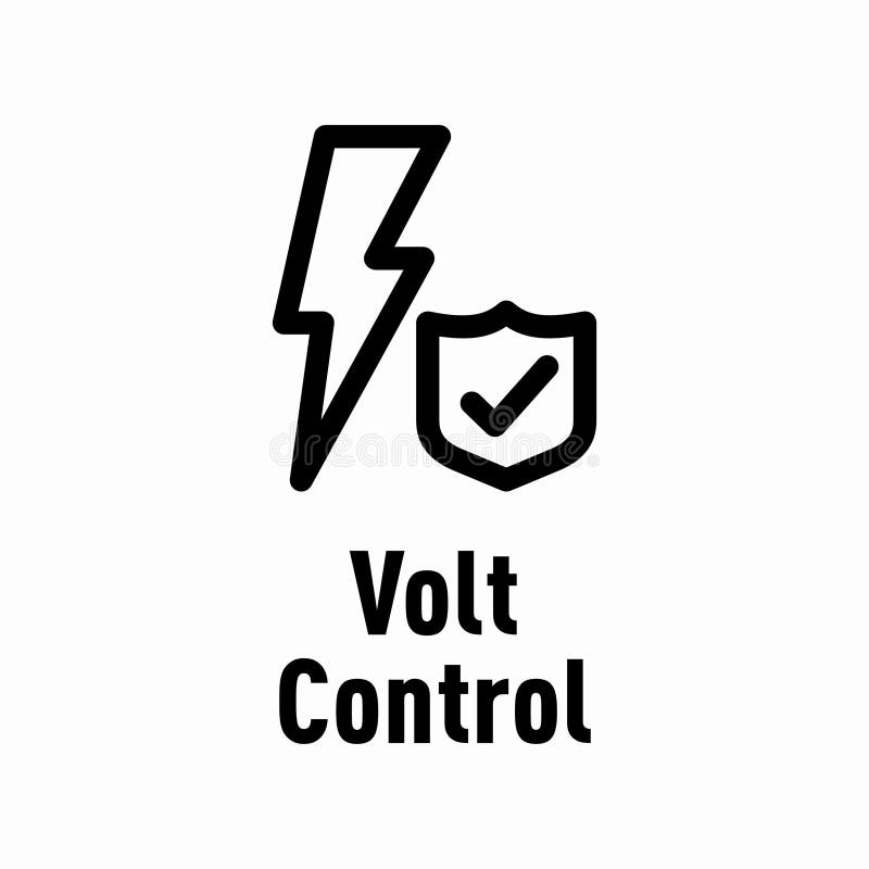 Volt Control Vector Information Sign Stock Vector - Illustration of ...