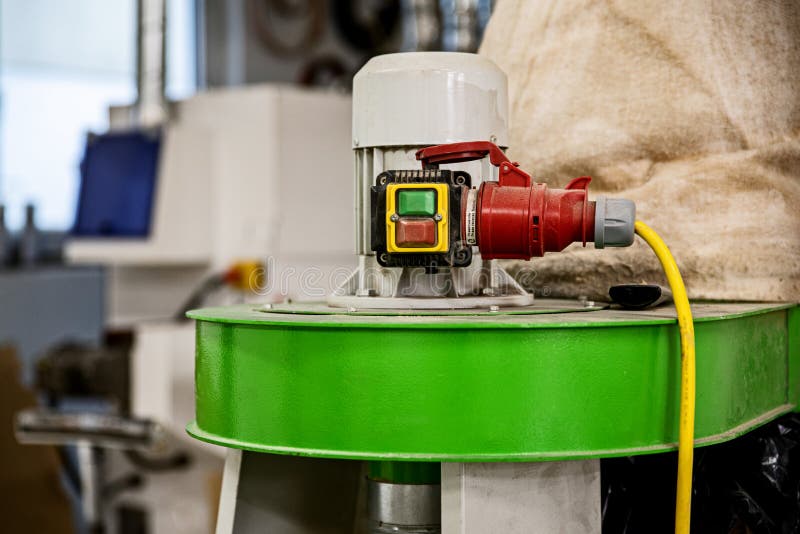 380 Volt Power Plug. Machine with a Three Phase Socket. Carpentry ...