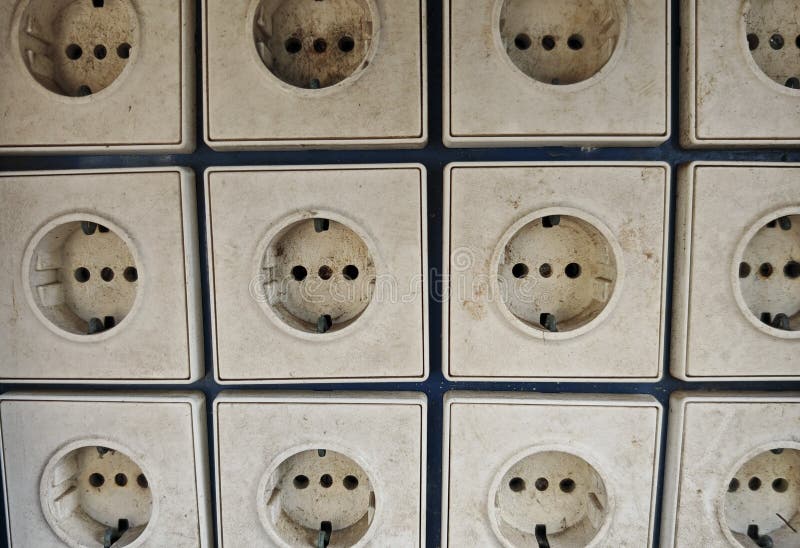 220 Volt Power Socket and Cable Stock Image - Image of overload, volt ...