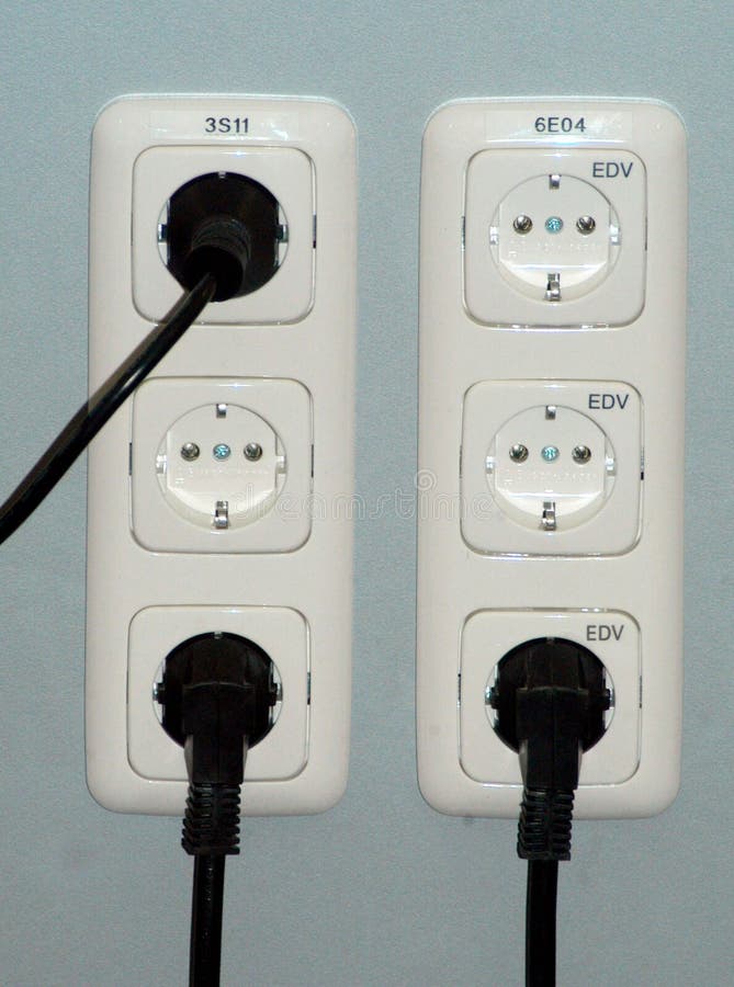 220 volt white wall socket stock photo. Image of voltage - 182619002