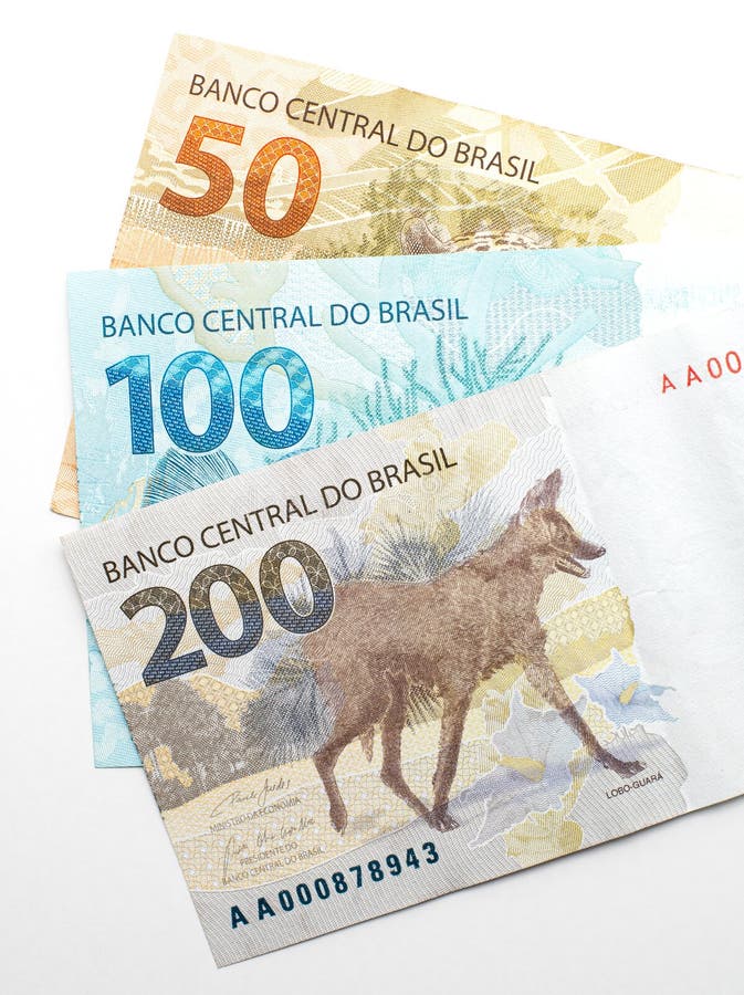 Volta Das Notas Brasileiras Foto de Stock - Imagem de financeiro ...