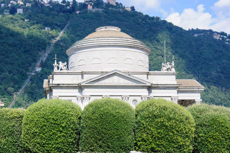 Volta Temple in Como, Italy Stock Image - Image of italian, landmark ...