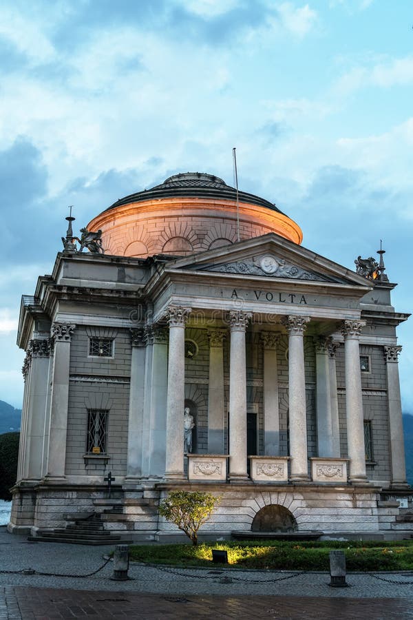 Volta Temple stock photo. Image of italia, column, landmark - 148743186